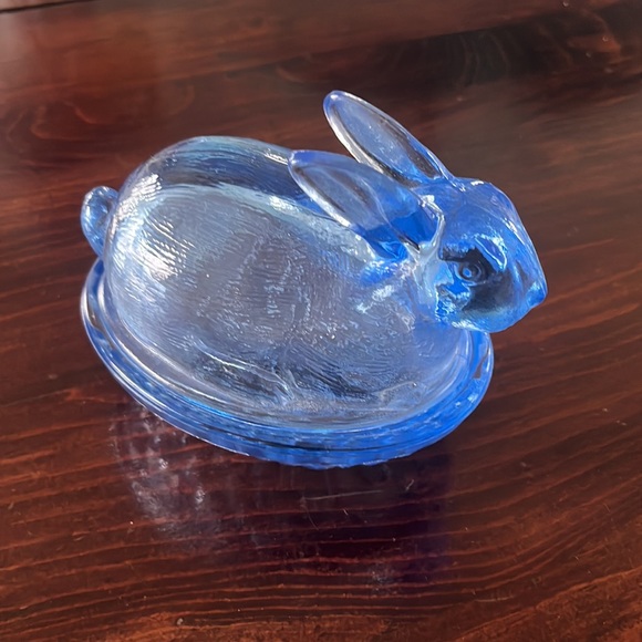 Le Smith | Accents | L E Smith Vintage Handmade Blue Glass Nesting ...
